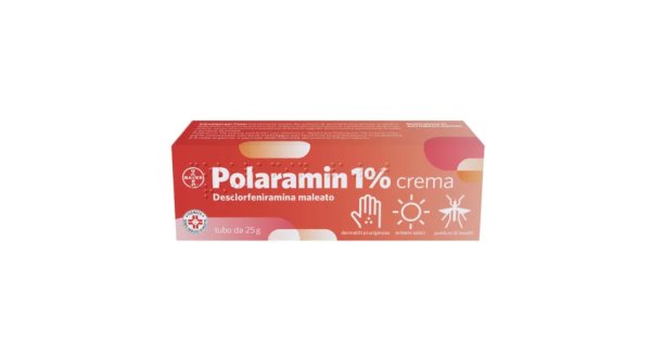 Polaramin 1% Crema antistaminica per allergie, dermatiti e punture Tubo ...