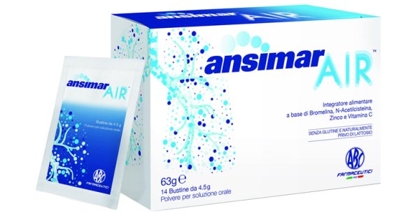 Abc Farmaceutici Ansimar Air Integratore Alimentare 14 Buste Da 4,5 G ...
