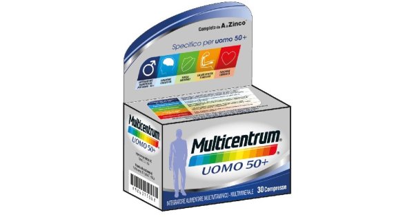 Multicentrum Uomo 50+ Integratore Multivitaminico per Uomini Over 50 ...