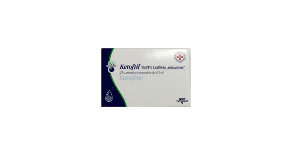 Ketoftil 0,05% Collirio, Soluzione 25 Contenitori Monodose Da 0,5 Ml ...
