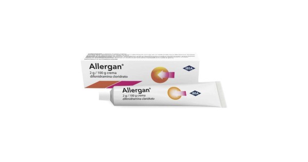 Allergan Crema 2g/100g Difenidramina Cloridrato Trattamento Dermatiti ...