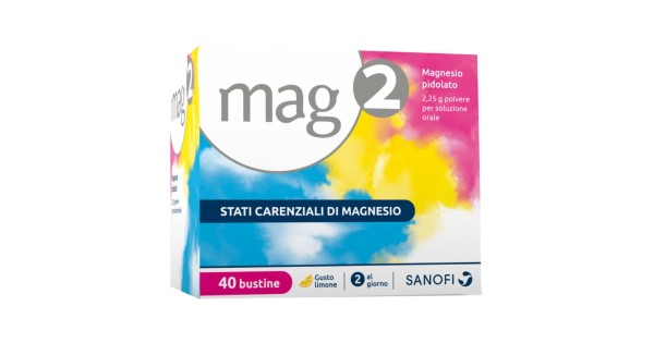 Mag 2 40 bustine per gli stati carenziali di magnesio - Sanofi | Openfarma