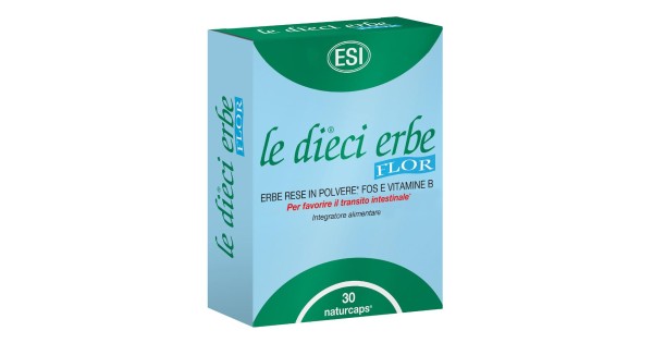 Esi Benessere Intestinale Le Dieci Erbe Flor con Prebiotico 30 Capsule ...