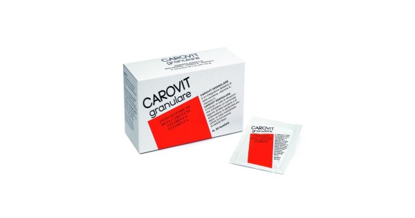 Carovit Granulare Integratore Alimentare di Betacarotene 20 Bustine ...