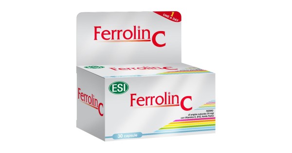 Esi Ferrolin C Integratore Alimentare Vitamine e Minerali 30 Capsule ...