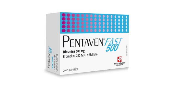 Pharmasuisse Laboratories Pentaven Fast 500 20 Compresse | Openfarma