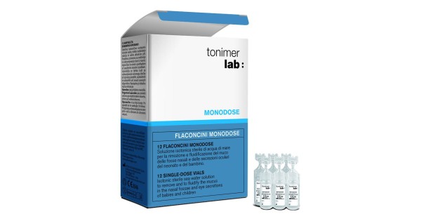 Ganassini Tonimer Lab Normal Soluzione Isotonica Sterile 12 Fiale 5 ml ...