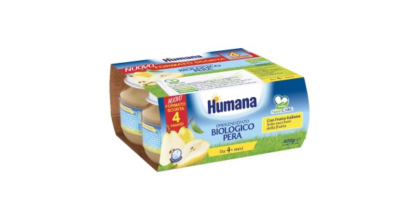 OMO HUMANA Pera Bio 4x100g | Openfarma