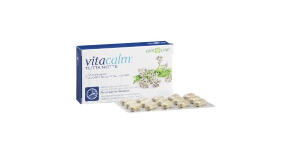 Bios Line Vitacalm Tutta Notte Fast/retard Integratore Alimentare 30 ...