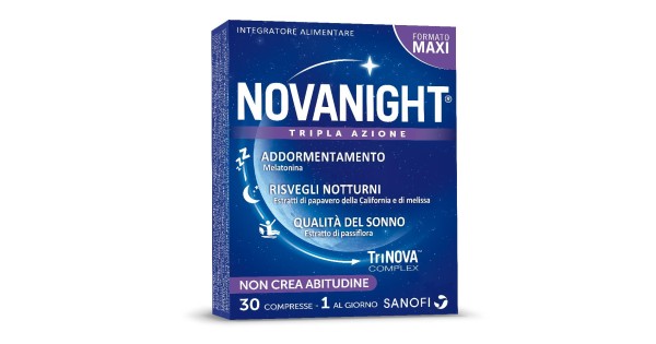 Sanofi Novanight Tripla Azione Integratore Alimentare 30 Compresse | Openfarma