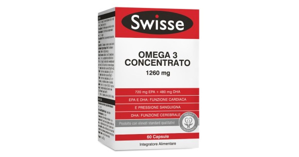 Swisse - Omega 3 Concentrato - Integratore Alimentare 60 Compresse ...