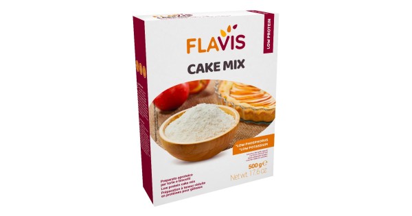 Mevalia Flavis Cake Mix Aproteico 500g | Openfarma