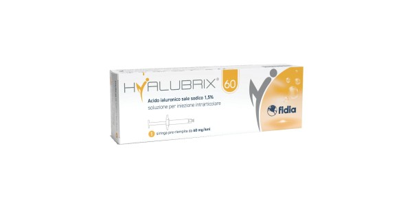 Hyalubrix Siringa intra-articolare 60 acido ialuronico 1,5% 60 mg 4 ml ...