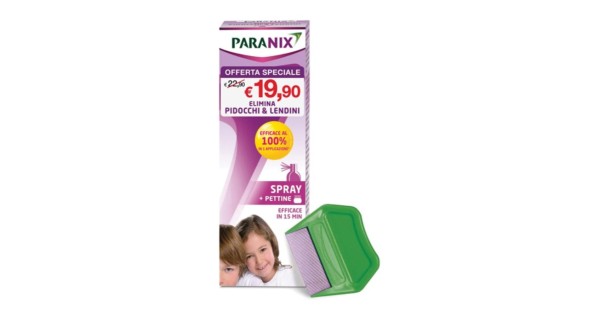 Paranix Spray Trattamento Anti Pidocchi e Lendini per Capelli 100 ml ...
