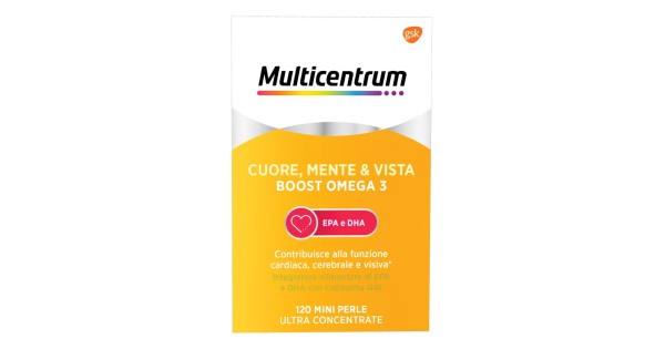 Multicentrum Cuore, Mente e Vista Boost Omega 3 120 capsule | Openfarma