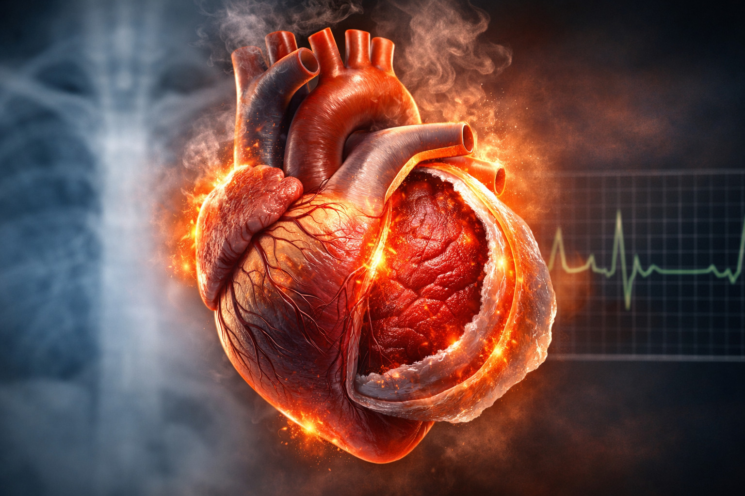 Miocardite: sintomi iniziali, cause, diagnosi, cura e quando preoccuparsi